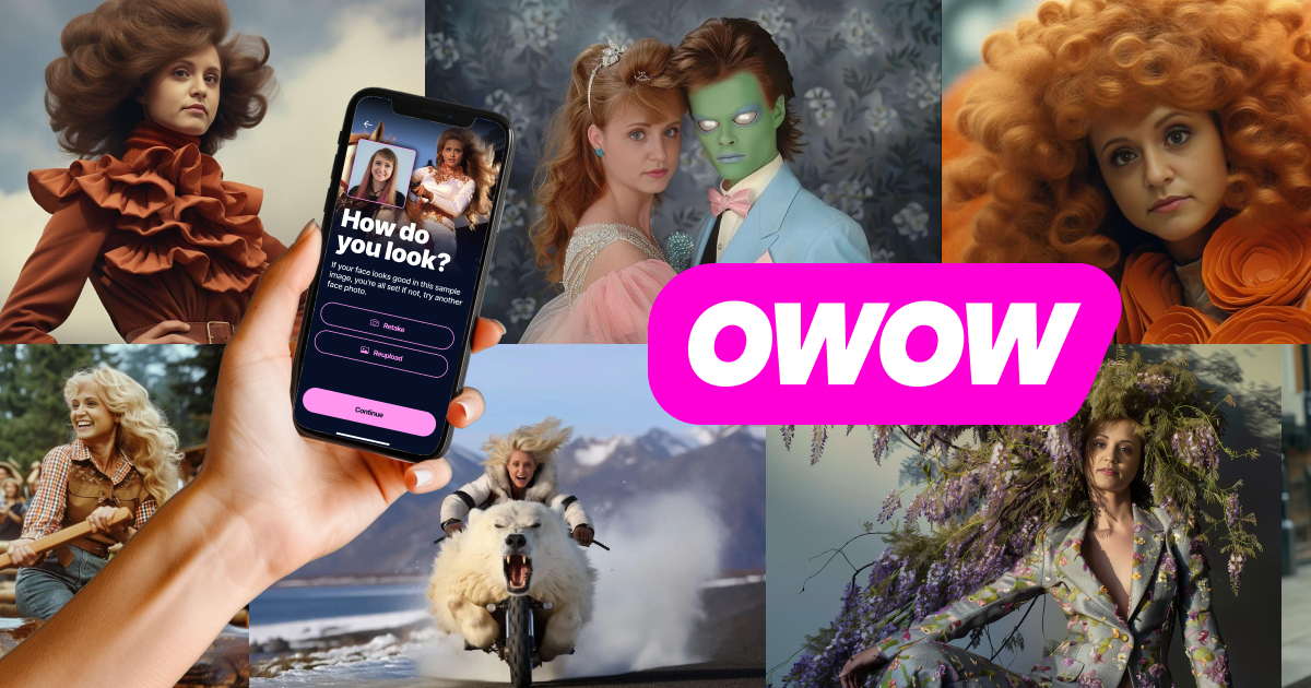OWOW.ai : Unbelievable AI images, all starring you.
